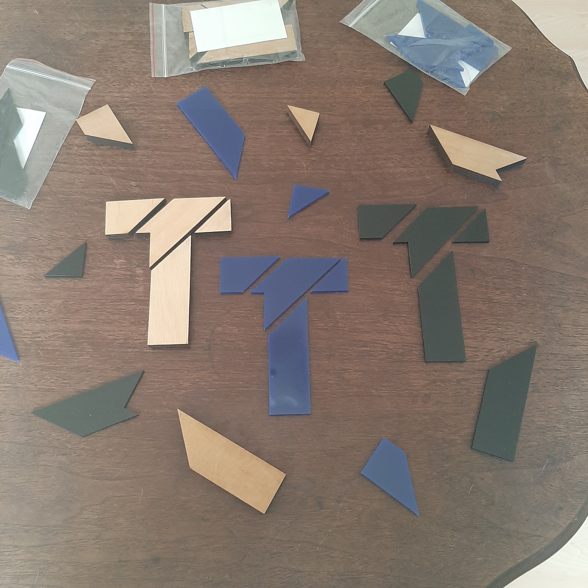 Tangram "T" puzzle – Dave's Letter Creations